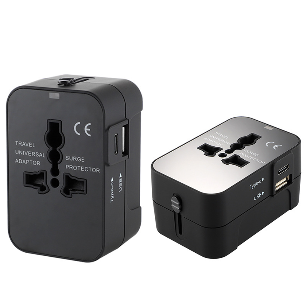 Travel Universal Adaptor Single USB + Type-C – Bespoke Gifts