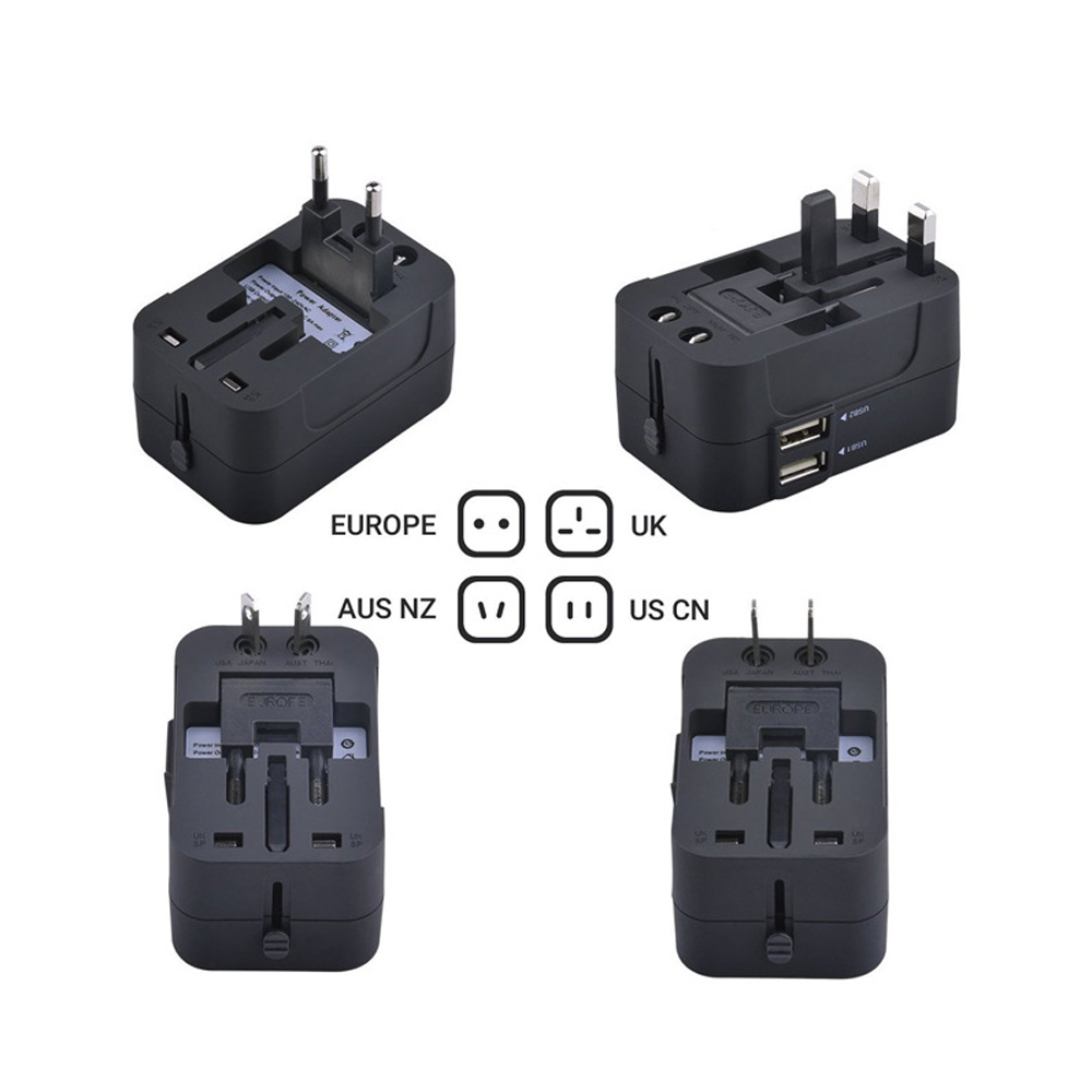 Travel Universal Adaptor Single USB + Type-C – Bespoke Gifts