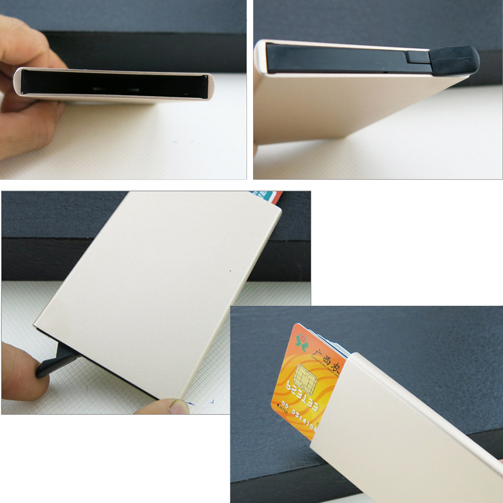 RFID Aluminium alloy credit card box – Bespoke Gifts